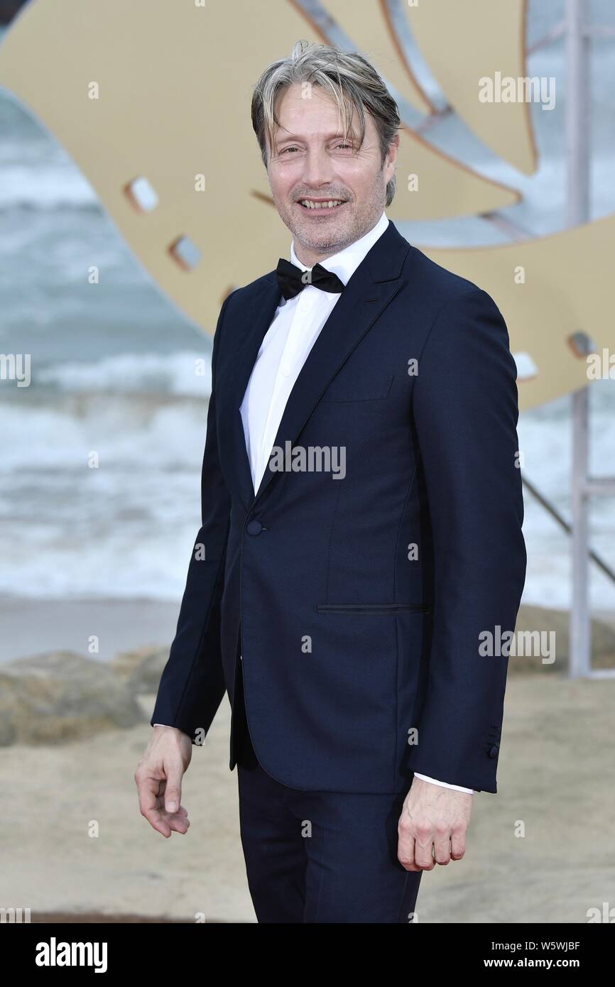 Danish actor Mads Mikkelsen arrives on the red carpet for the closing ...