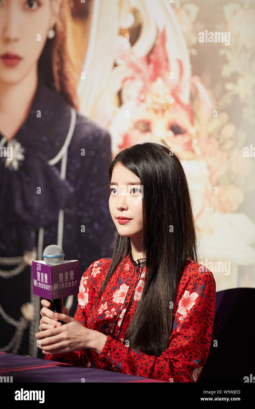 South Korean singer and actress Lee Ji-eun, professionally known as IU ...