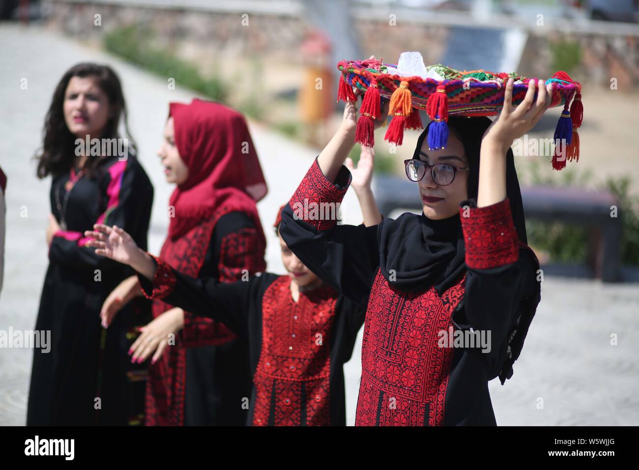 Gaza City, The Gaza Strip, Palestine. 30th July 2019. Palestinians wear ...