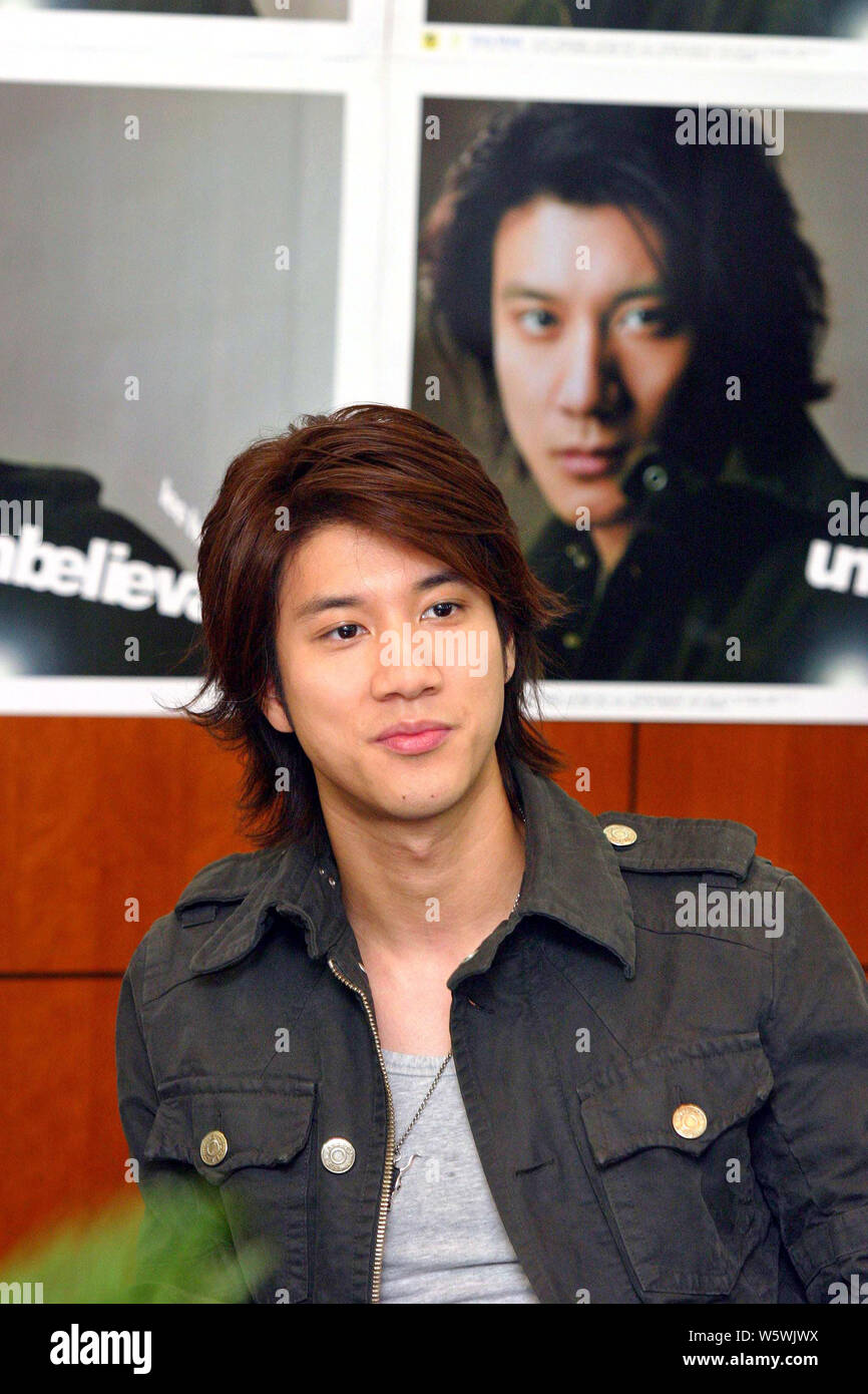 Chinese-American singer-songwriter Wang Leehom attends a press ...