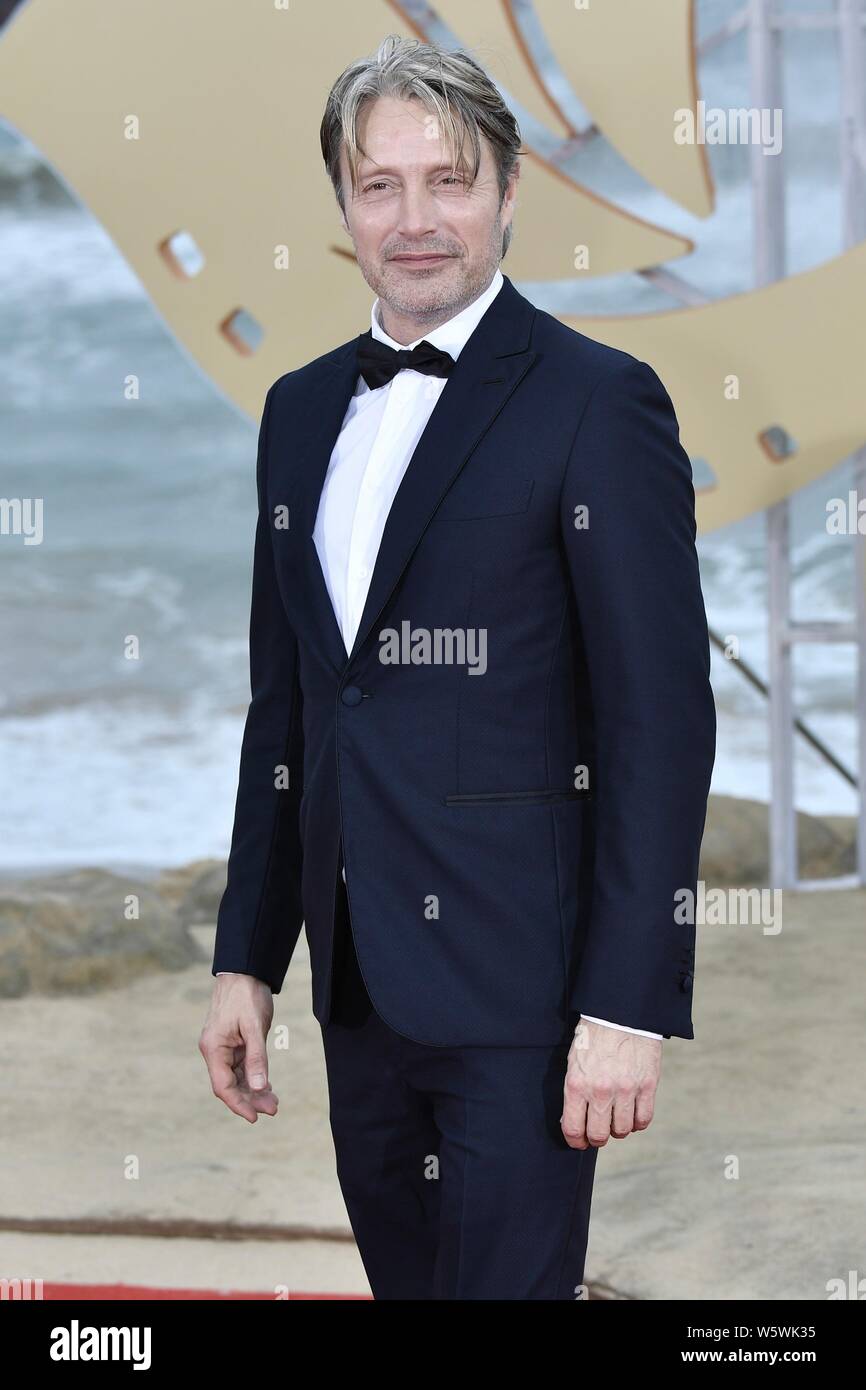 Danish actor Mads Mikkelsen arrives on the red carpet for the closing ...