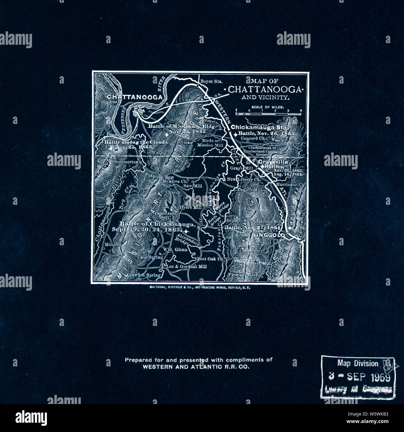 Civil War Maps 0691 Map of Chattanooga and vicinity 1863-1864 Inverted ...
