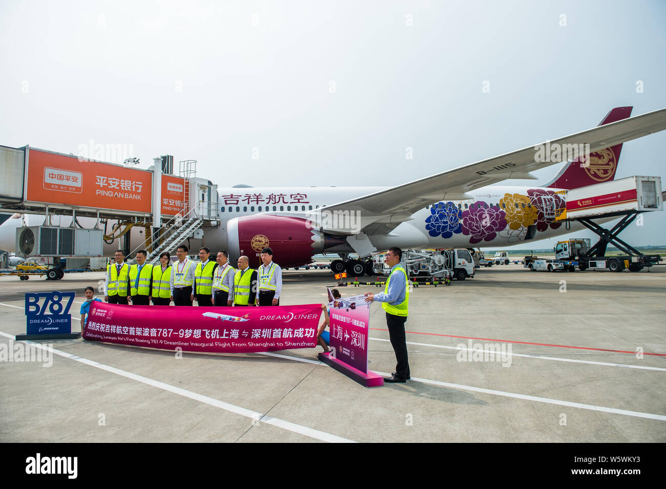 Boeing 787 front hi-res stock photography and images - Alamy
