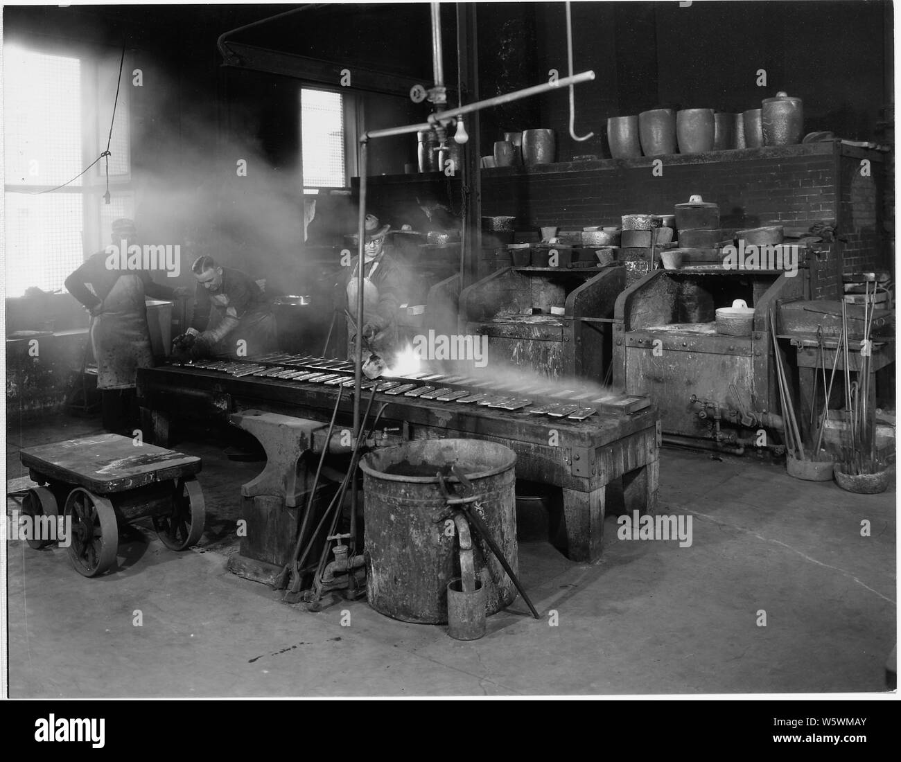 Photograph of refinery process of testing gold Stock Photo - Alamy