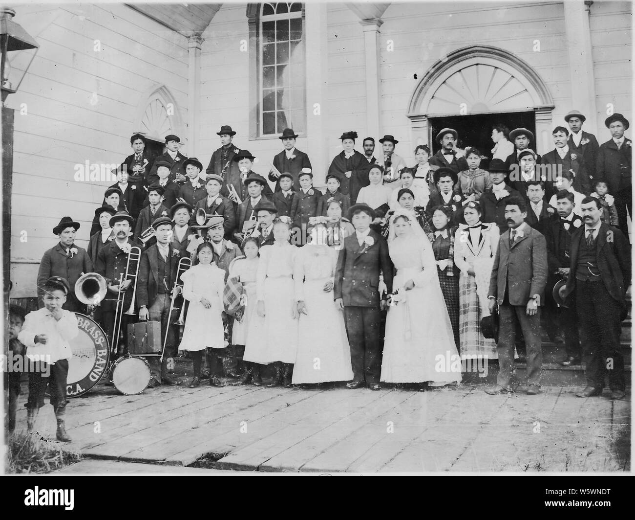 Photograph of the Marriage of Paul Mather and Emma Benson in ...