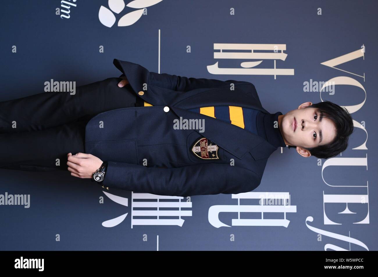 Jackson Yee or Yi Yangqianxi of Chinese boy group TFBoys poses as he ...