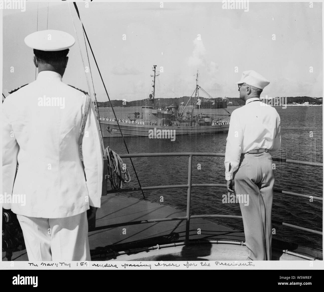 Photograph taken during President Harry S. Truman's vacation cruise to ...
