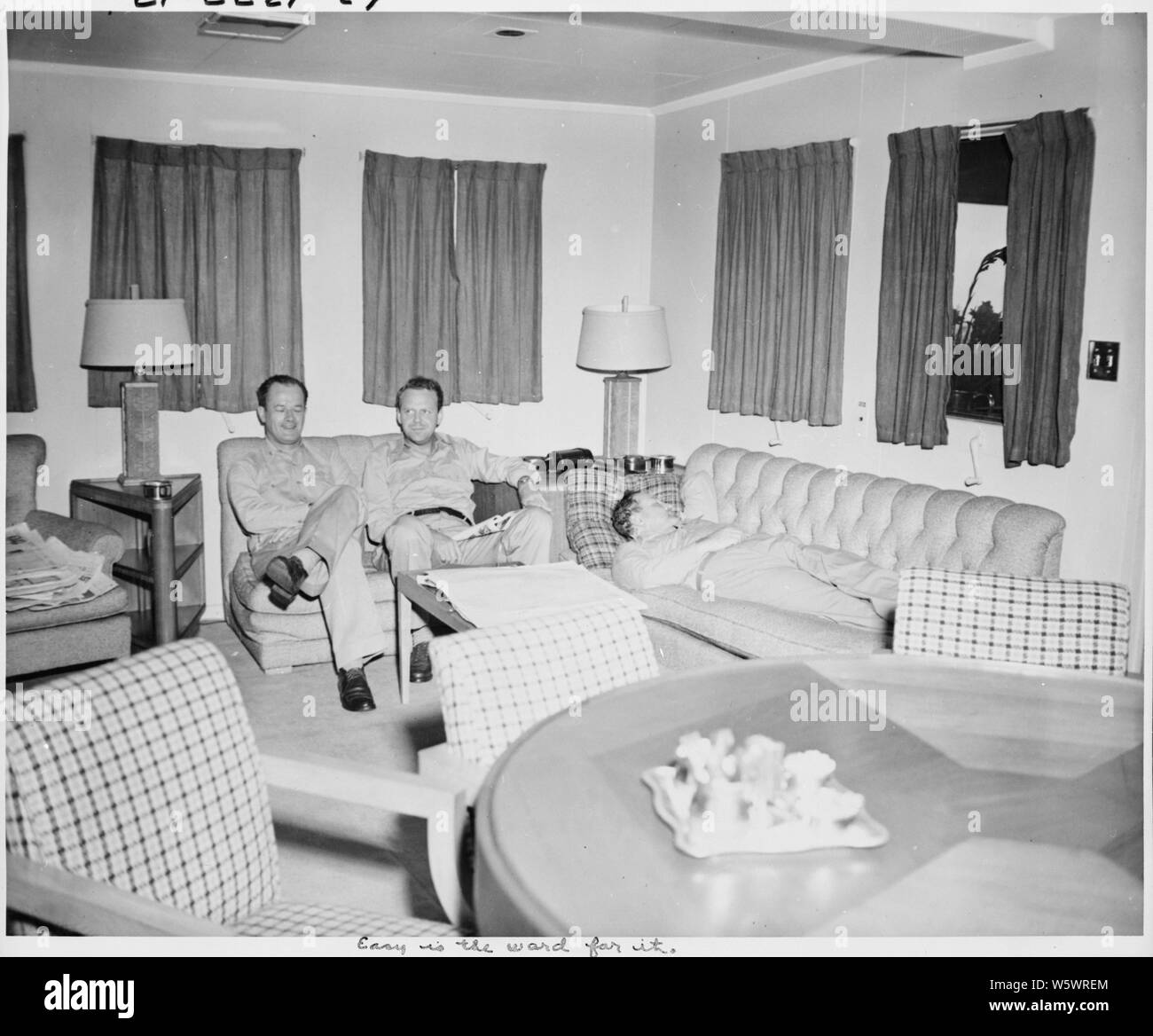 Photograph taken during the vacation cruise of President Harry S ...