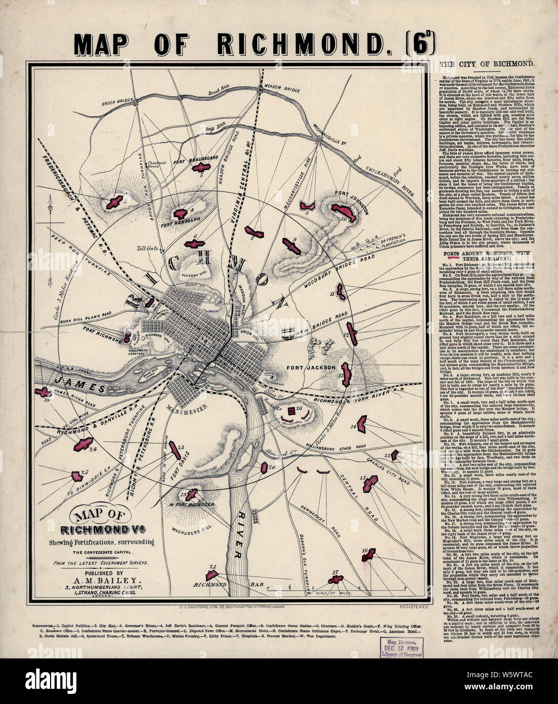 Map Of Richmond During Civil War