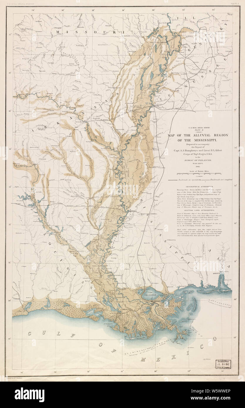 Civil War Maps 0810 Map of the alluvial region of the Mississippi 02 ...