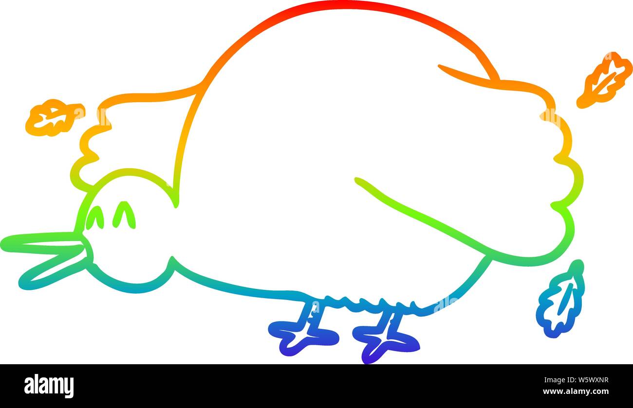 Bird flapping wings Stock Vector Images - Alamy