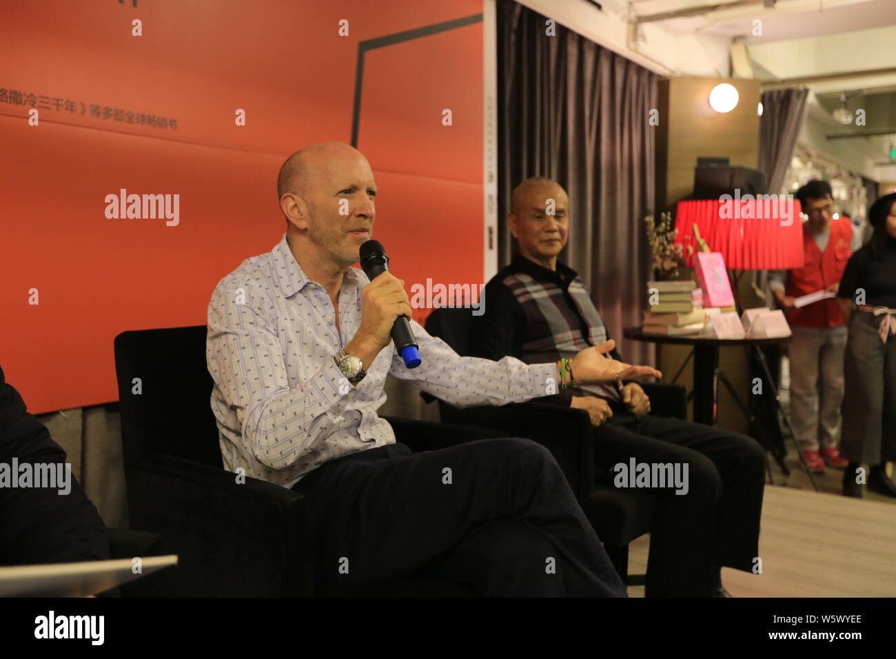 British historian and writer Simon Sebag Montefiore attends a signing ...