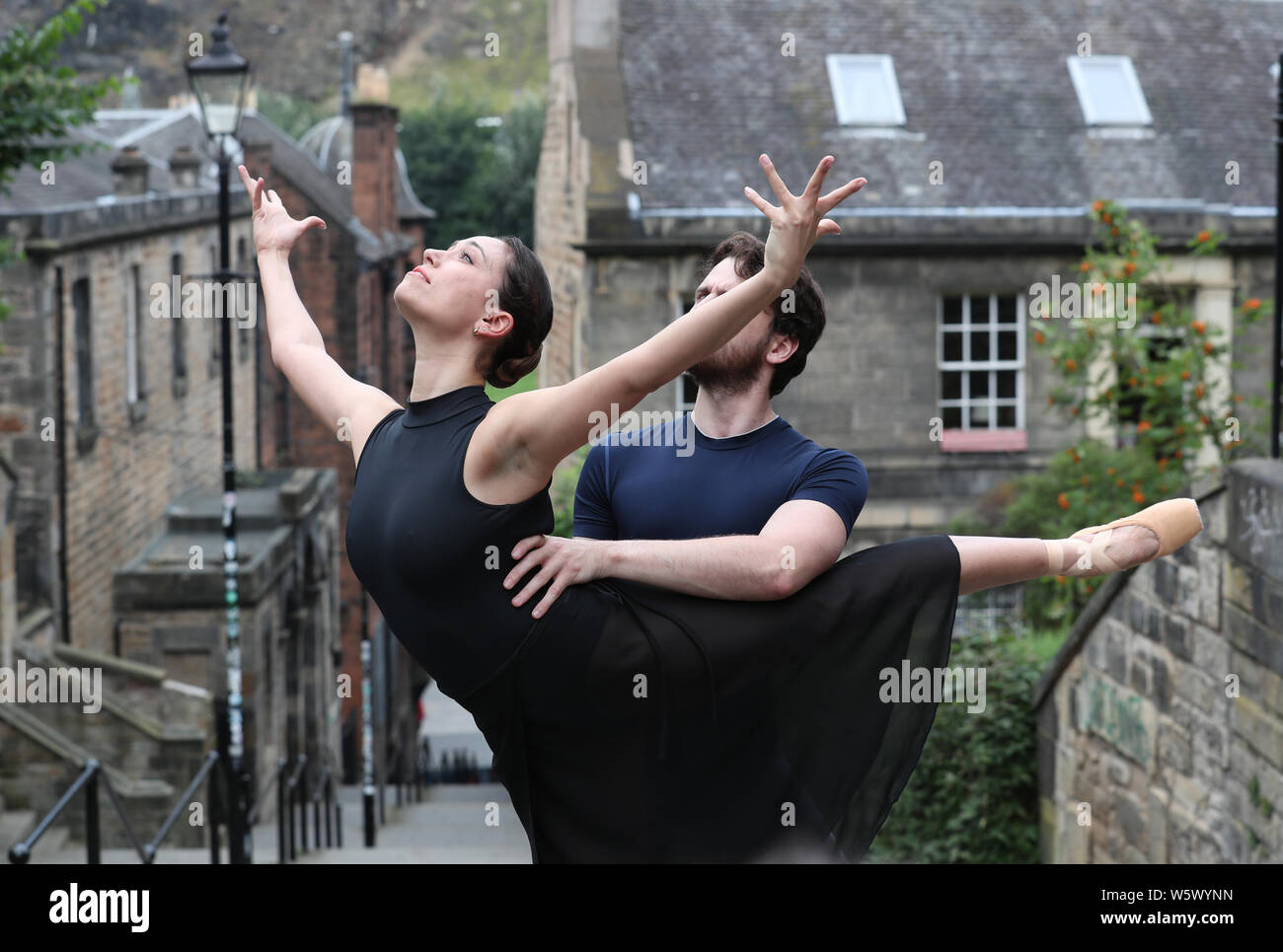 Araminta Wraith and Nicholas Shoesmith from Scottish Ballet perform a ...