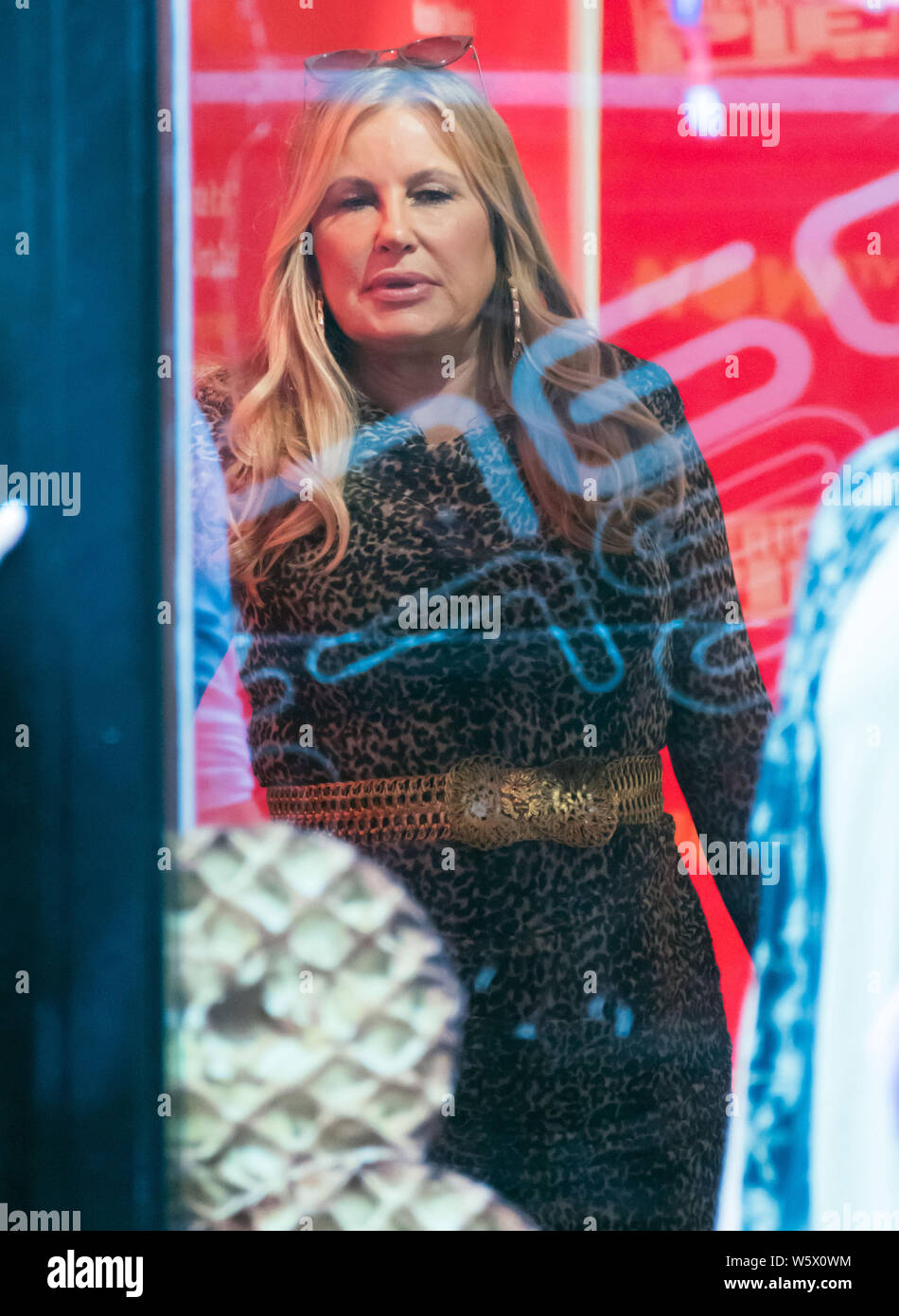 London, UK. 30th July 2019. Jennifer Coolidge, American actress, who ...