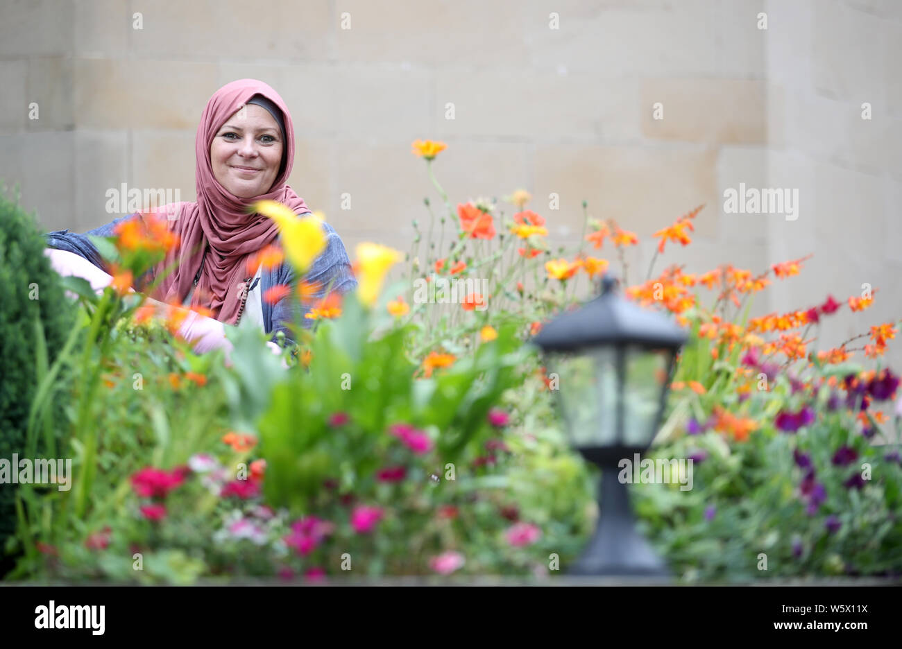 Journalist and human rights activist Lauren Booth outside Edinburgh ...