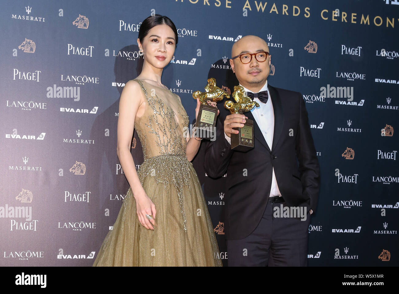 **TAIWAN OUT**Taiwanese stage actress Hsieh Ying-xuan and Chinese actor ...