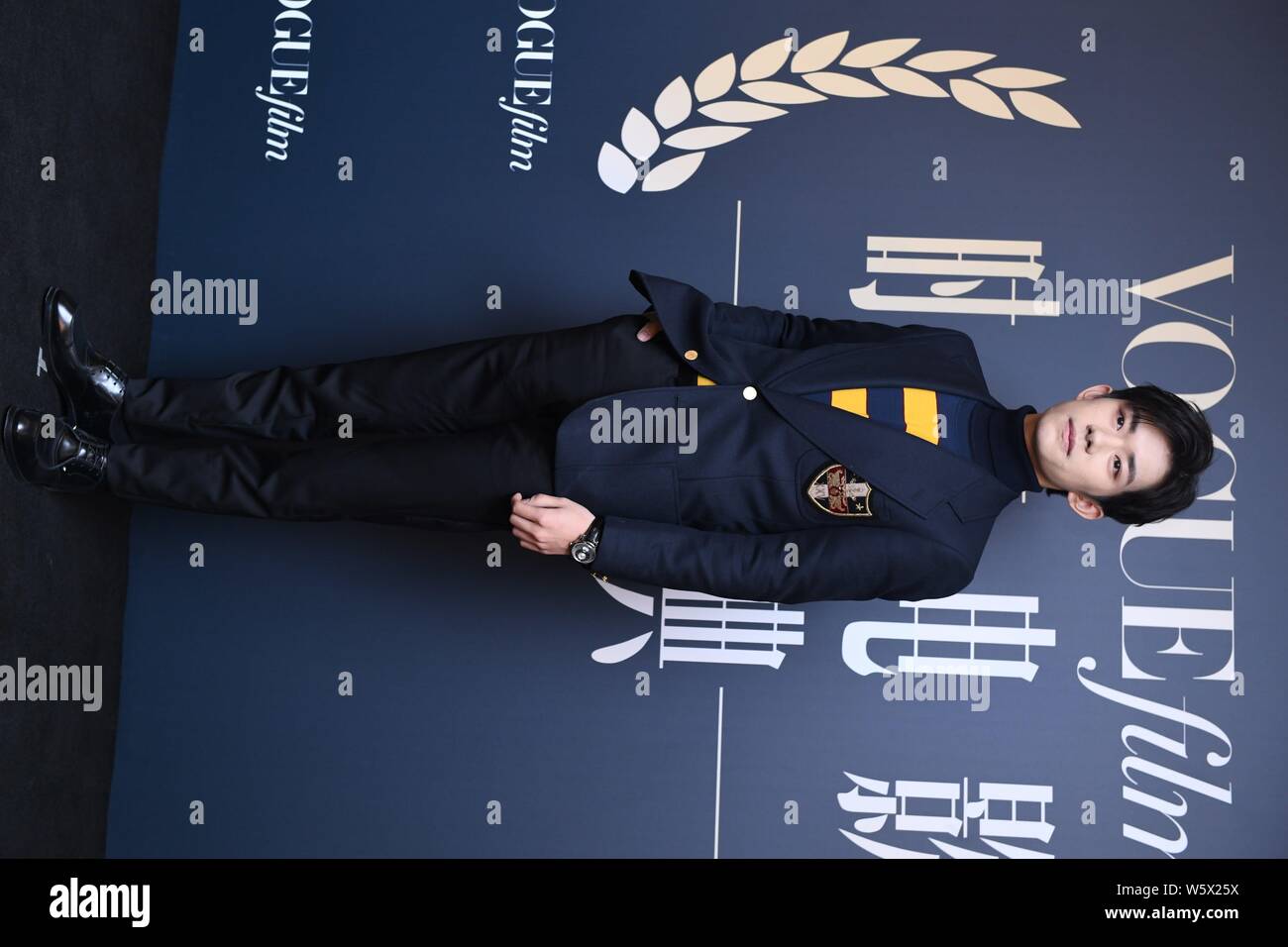 Jackson Yee or Yi Yangqianxi of Chinese boy group TFBoys poses as he ...