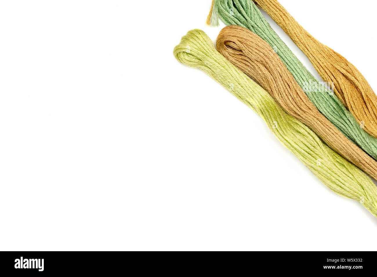 Embroidery thread yarn isolated on white background Stock Photo - Alamy