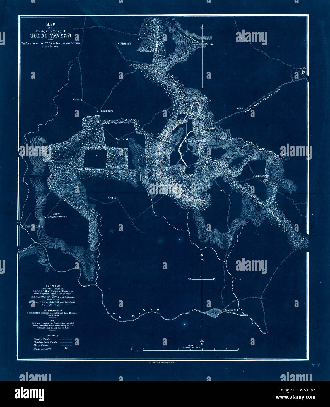 8th army map hi-res stock photography and images - Alamy
