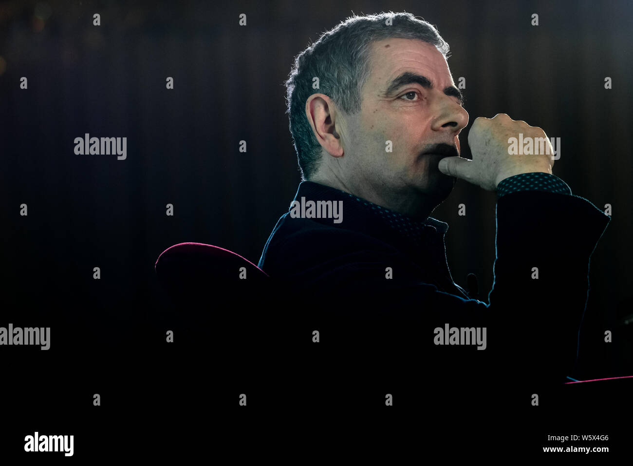 English actor Rowan Atkinson attends a press conference for new movie ...