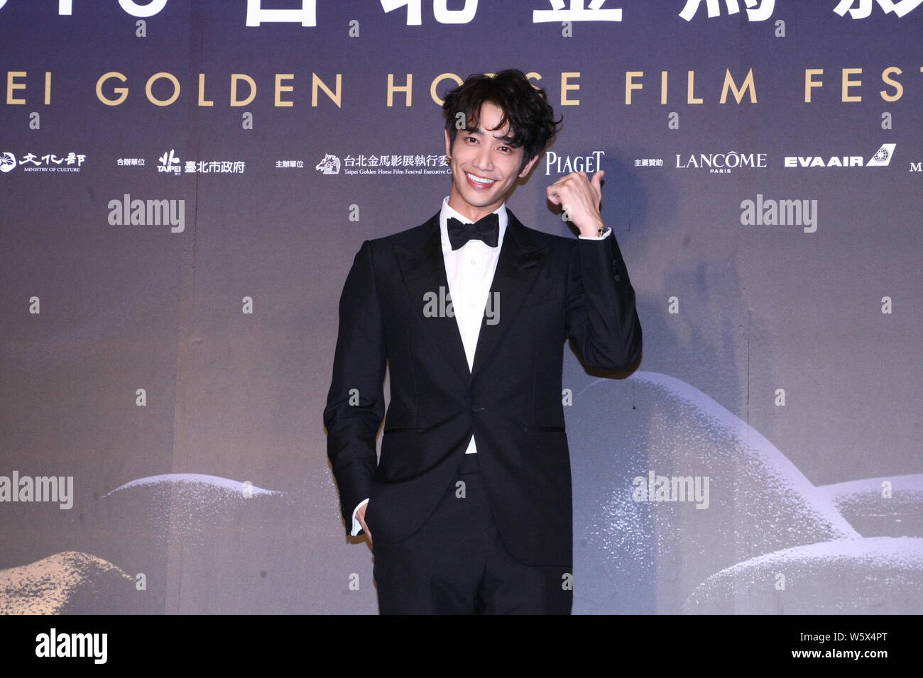 Taiwanese actor and model Jasper Liu poses as he arrives on the red ...