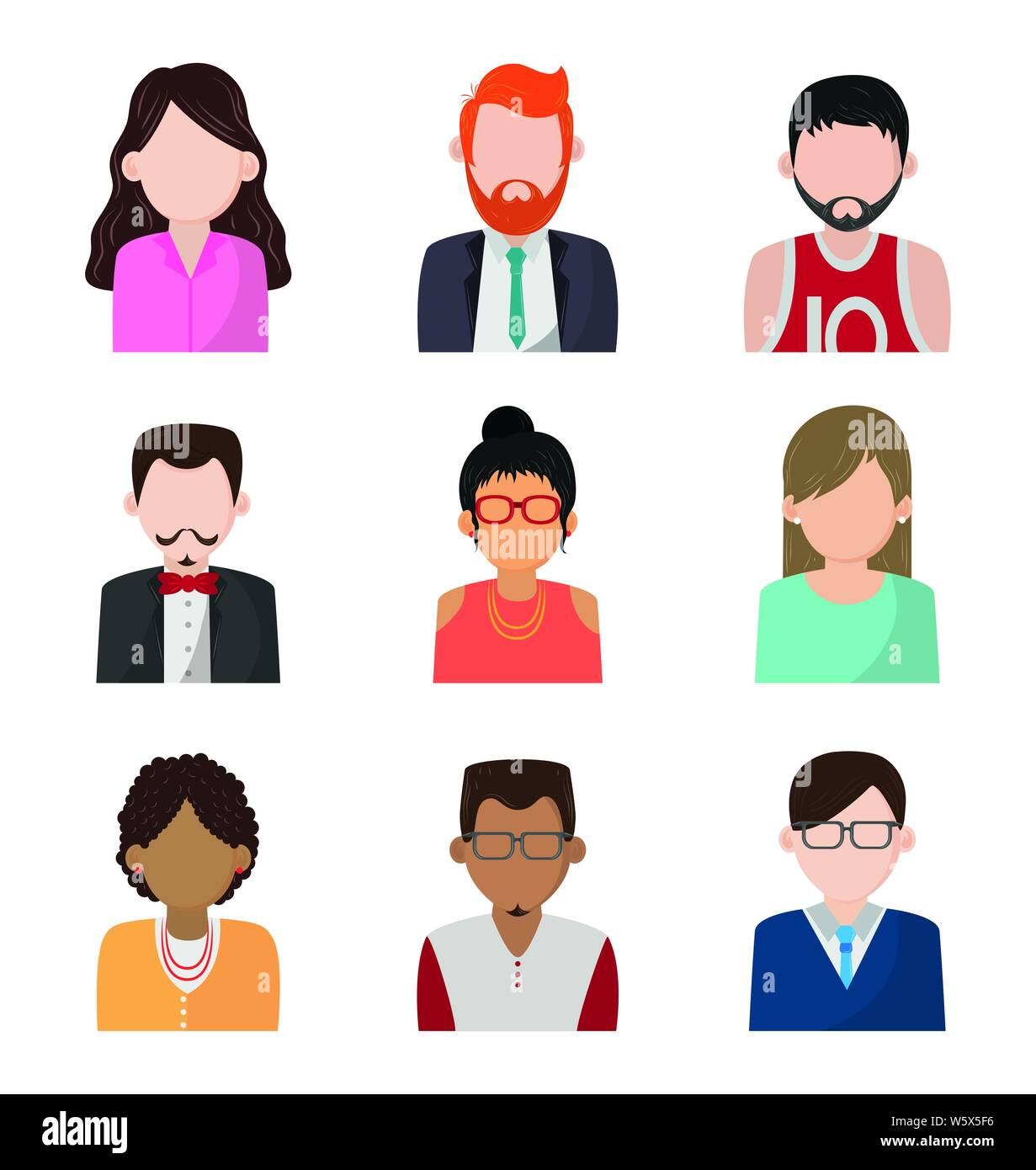 Women faceless profile Cut Out Stock Images & Pictures - Alamy