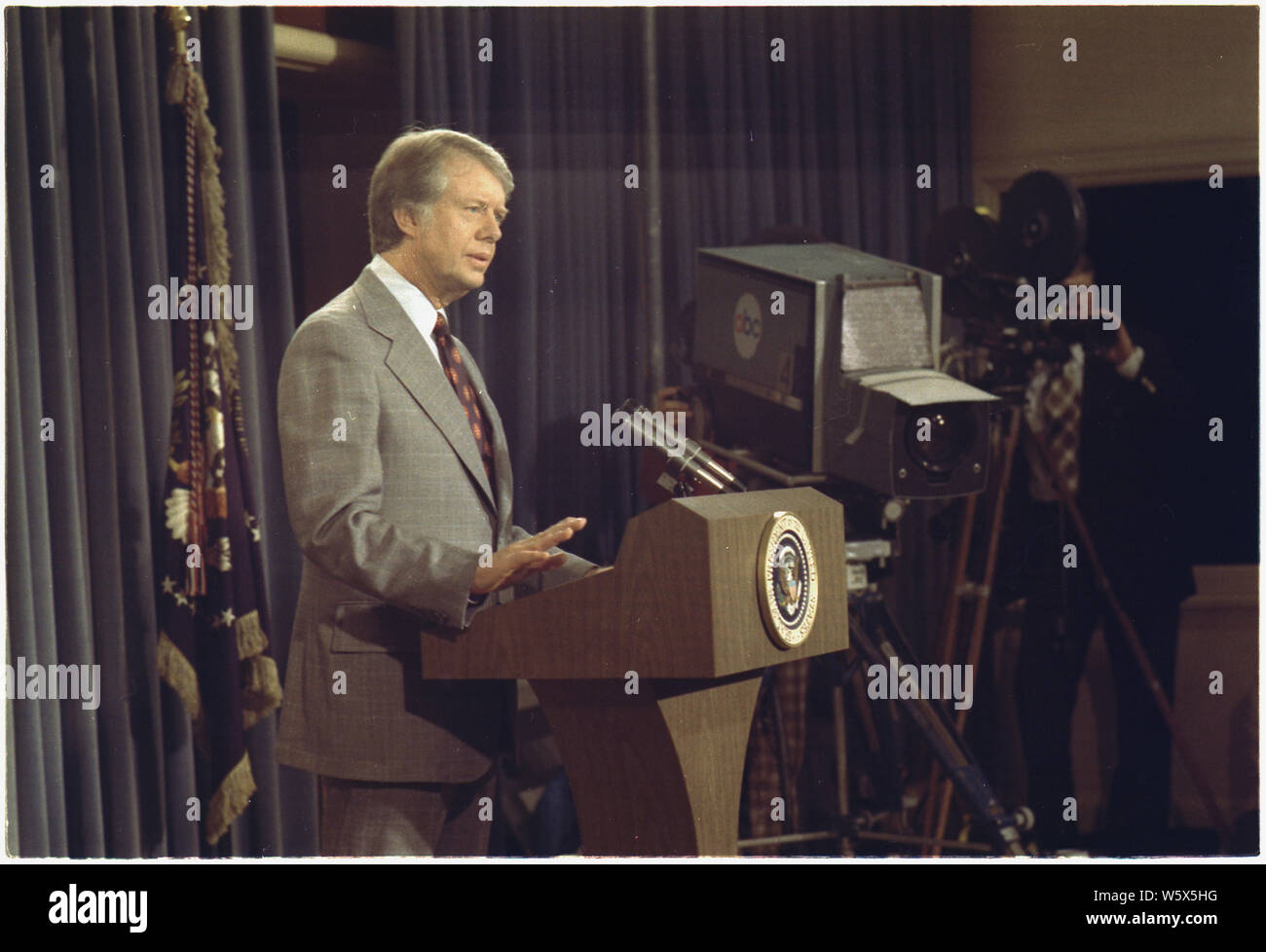 President Jimmy Carter, first press conference Stock Photo - Alamy