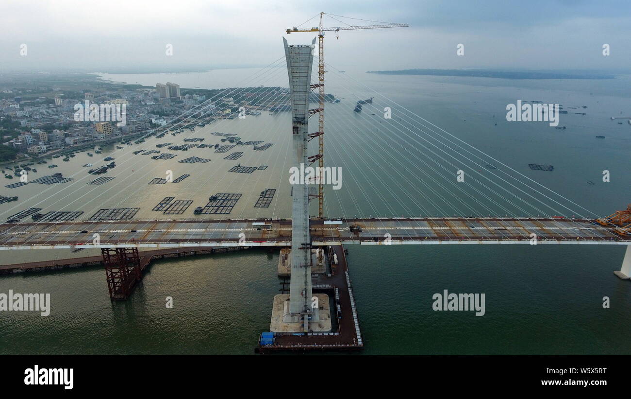 An aerial view of China's strongest earthquake-resistant cross-sea ...