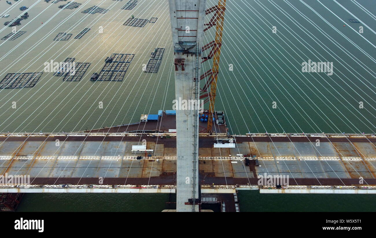 An aerial view of China's strongest earthquake-resistant cross-sea ...