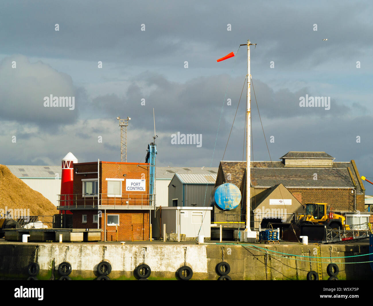 Port control, Ayr Harbour,Ayr,Scotland,Uk Stock Photo - Alamy