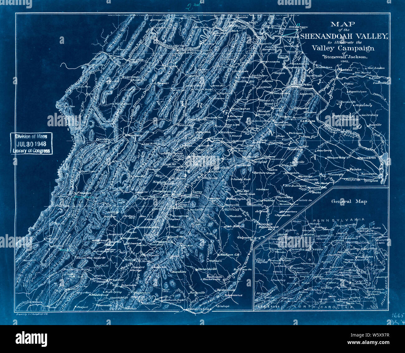 Civil War Maps 0969 Map of the Shenandoah Valley to illustrate the ...