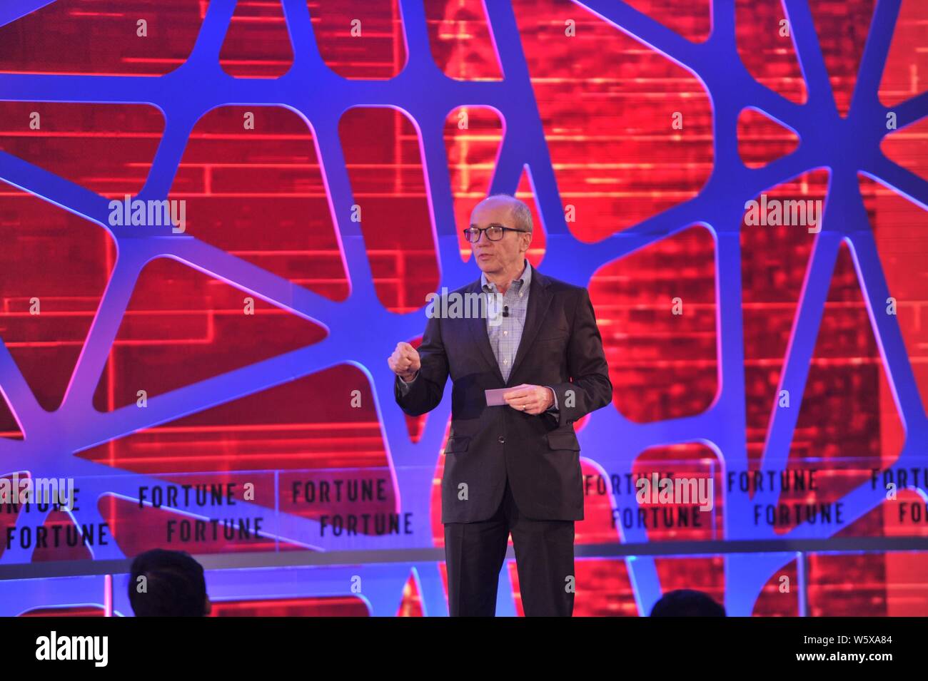 Alan Murray, president of Fortune, gives his opening remarks at the ...