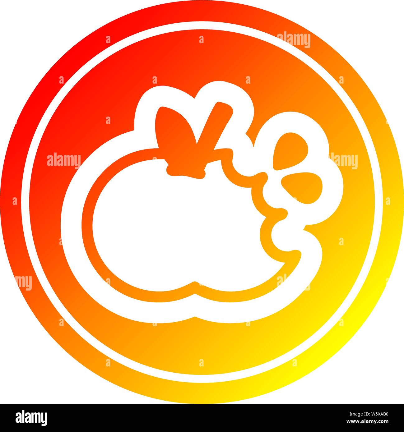 Bitten apple fruit icon image hi-res stock photography and images - Alamy