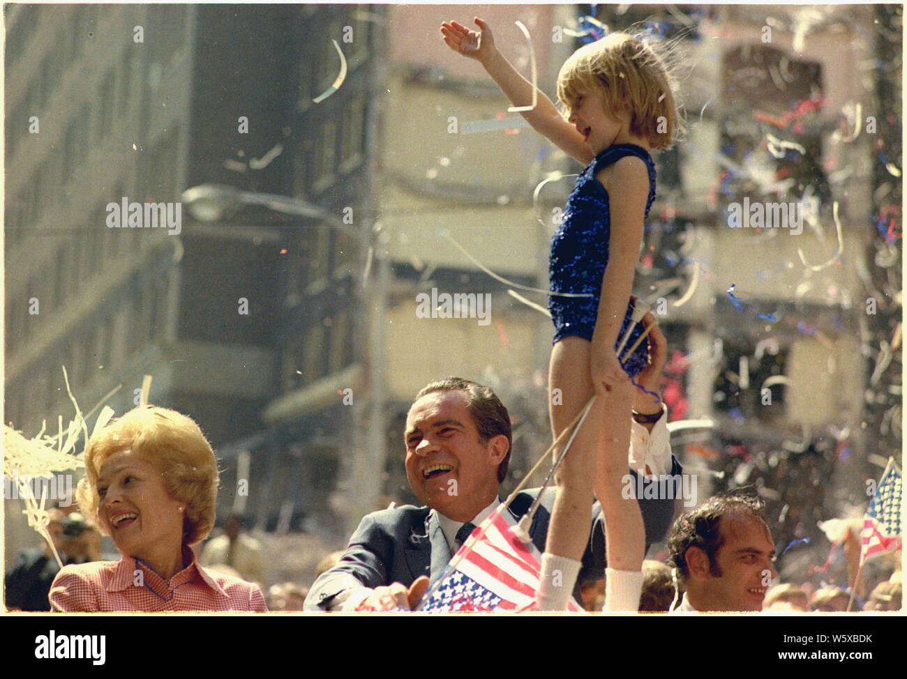 President and Mrs. Nixon in a ticker-tape parade; Scope and content ...