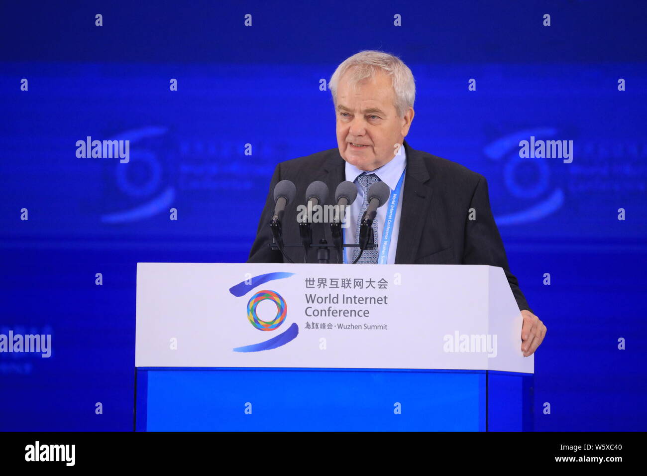 Werner Zorn, founding father of the German Internet, speaks during the ...