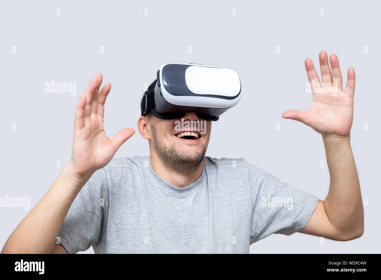 Vr gear headset hi-res stock photography and images - Alamy