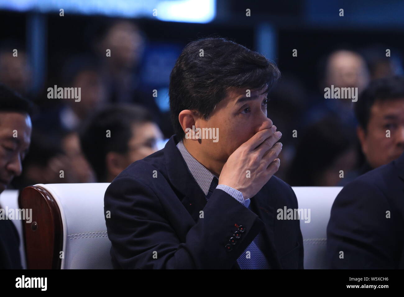 Robin Li Yanhong, Chairman and CEO of Baidu Inc., attends a sub-forum ...