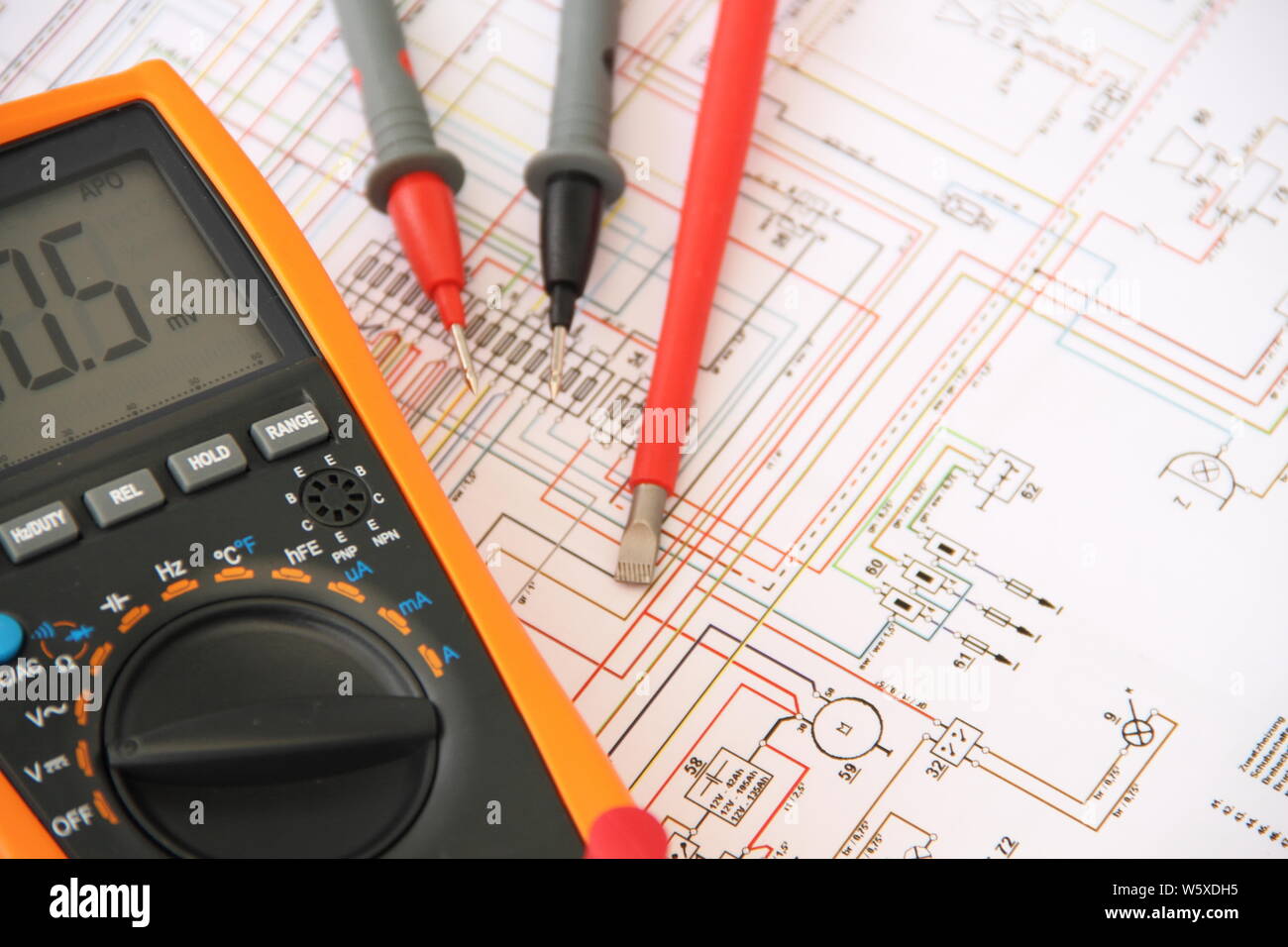 measuring device with a diagram Stock Photo - Alamy