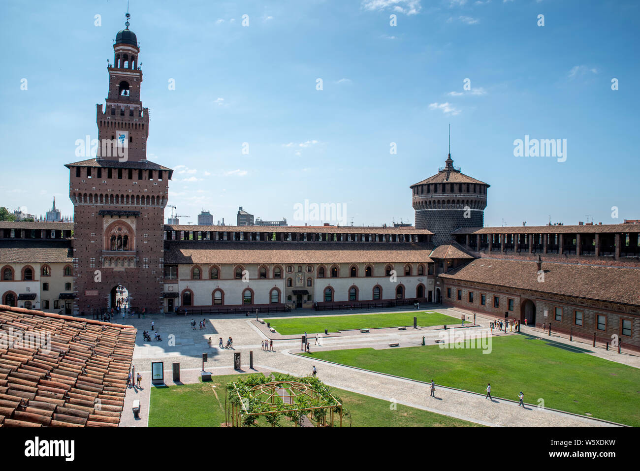 Milan Castello Sforzesco Interior High Resolution Stock Photography and ...