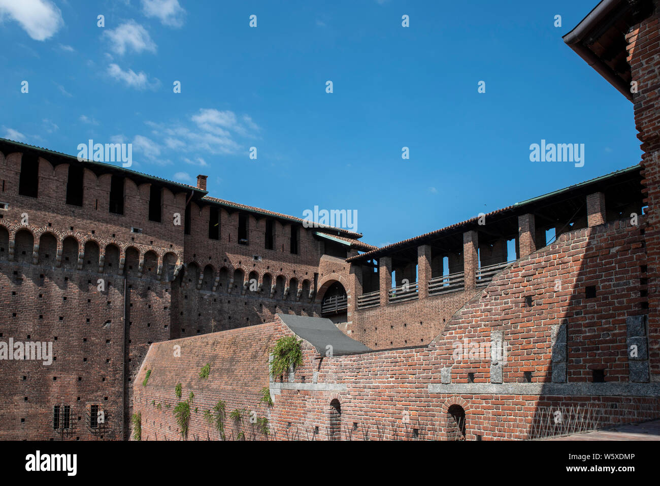 Milan castello sforzesco interior hi-res stock photography and images ...