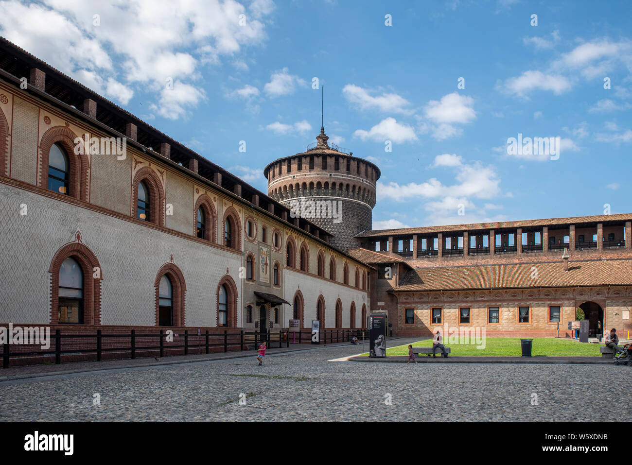 Milan Castello Sforzesco Interior High Resolution Stock Photography and ...