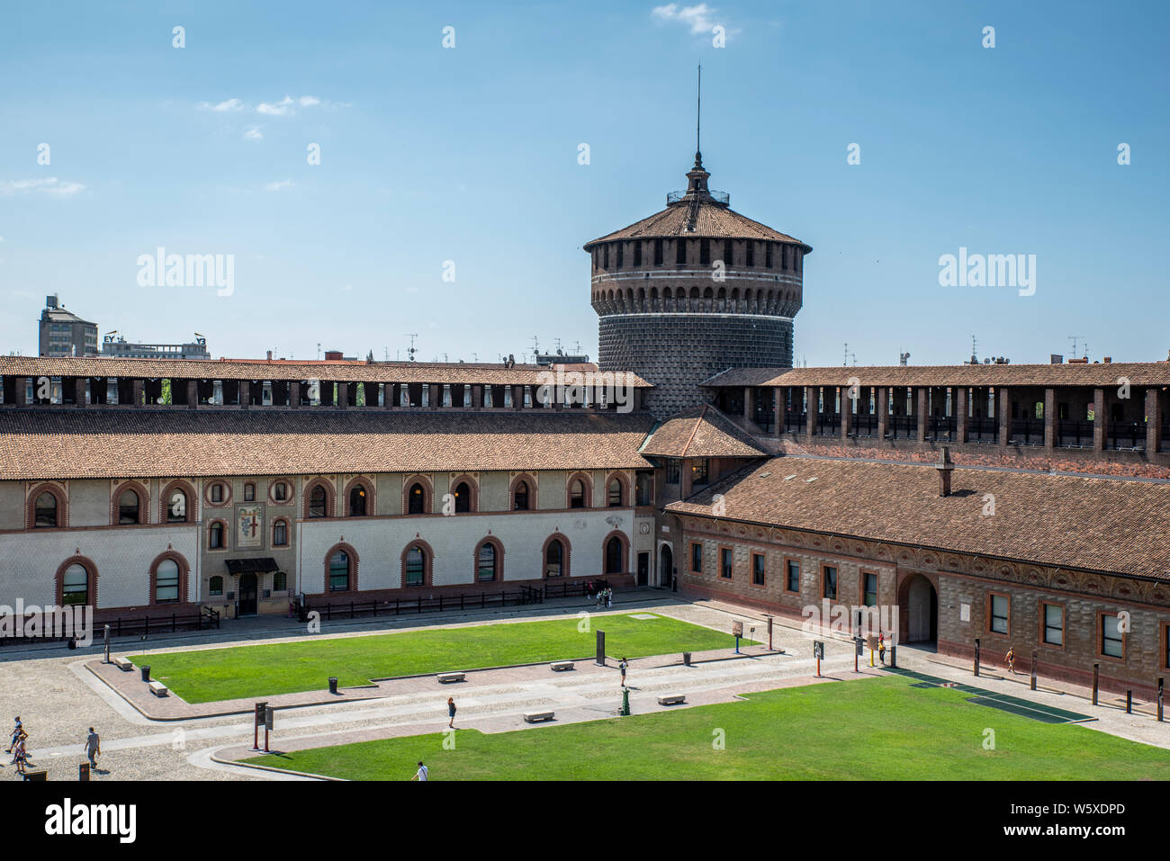 Milan Castello Sforzesco Interior High Resolution Stock Photography and ...