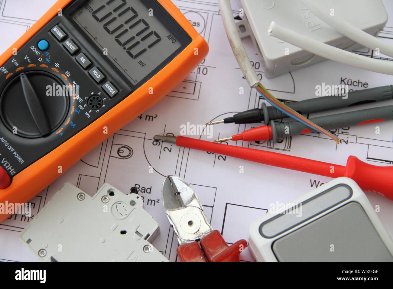 measuring device with a diagram Stock Photo - Alamy