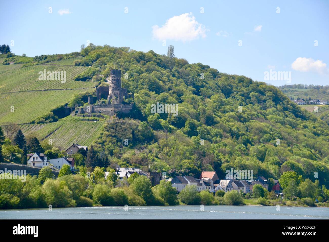 Medieval Fursenberg Ruins on the Rhine River, Germany Stock Photo - Alamy