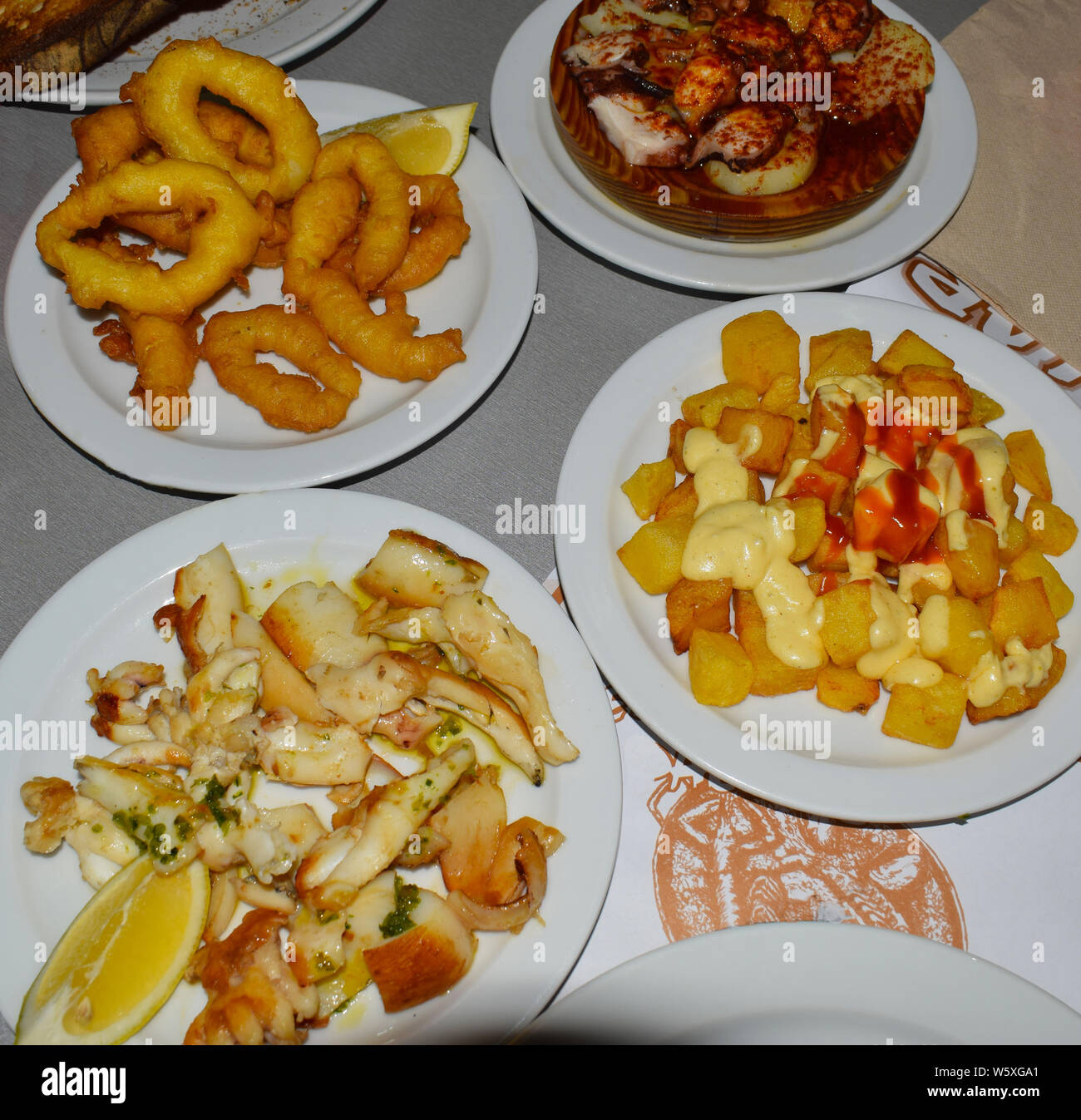 Varied food dishes Stock Photo - Alamy