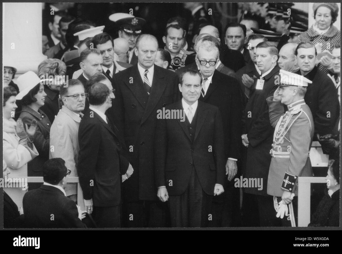 Representative Gerald R. Ford (R-MI) and Senator Everett Dirksen (R-IL ...