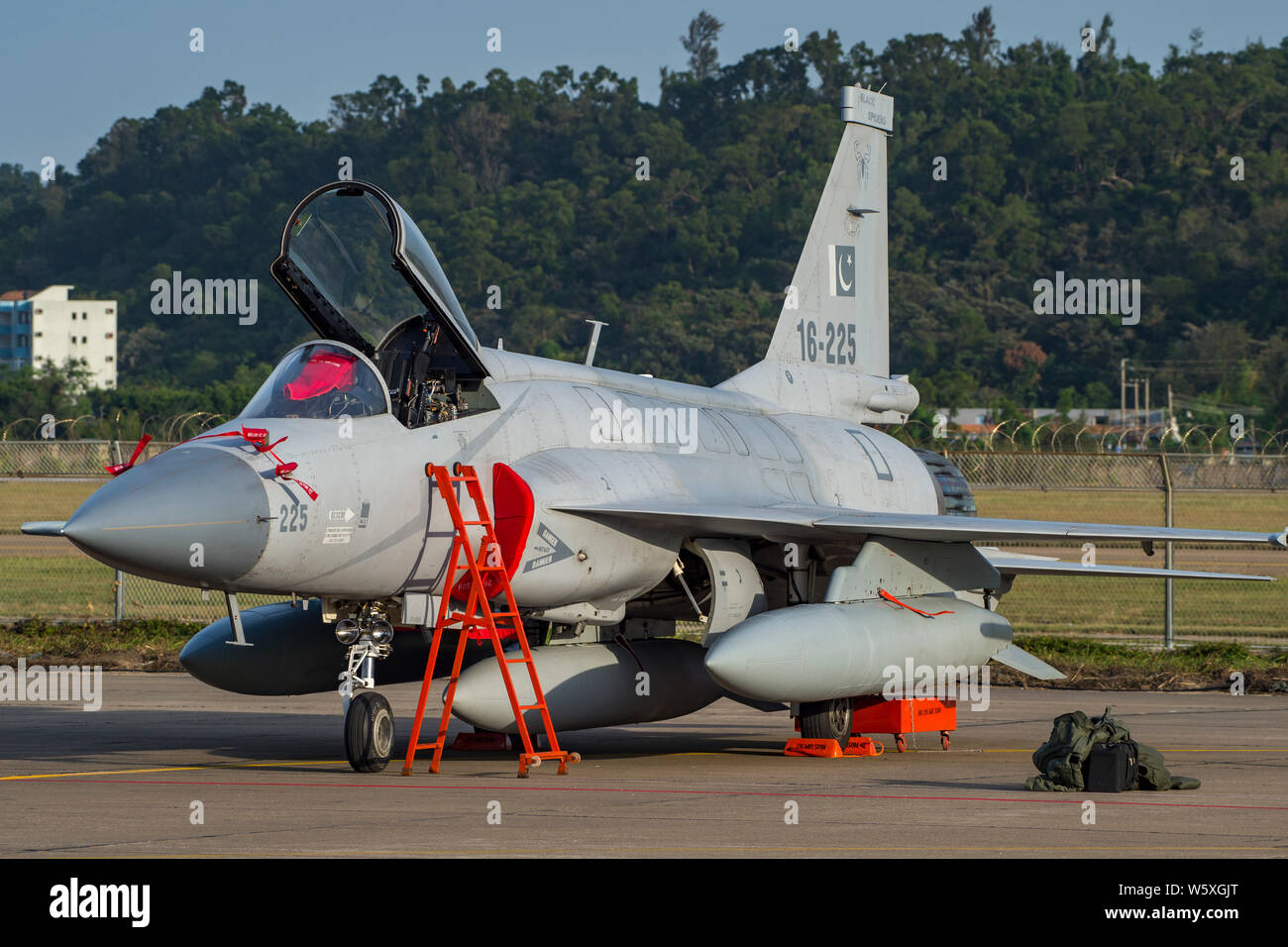 Pakistani military pilots deplane their JF-17 fighter aircraft at the ...