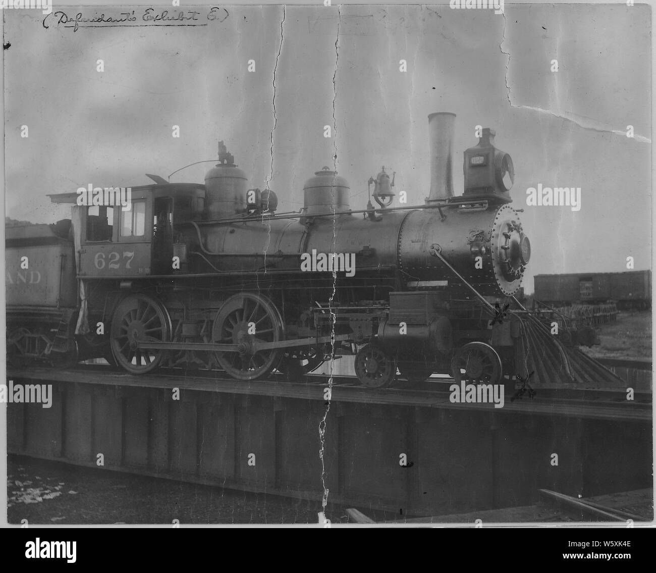 Rock Island (?) steam locomotive # 627 Stock Photo - Alamy