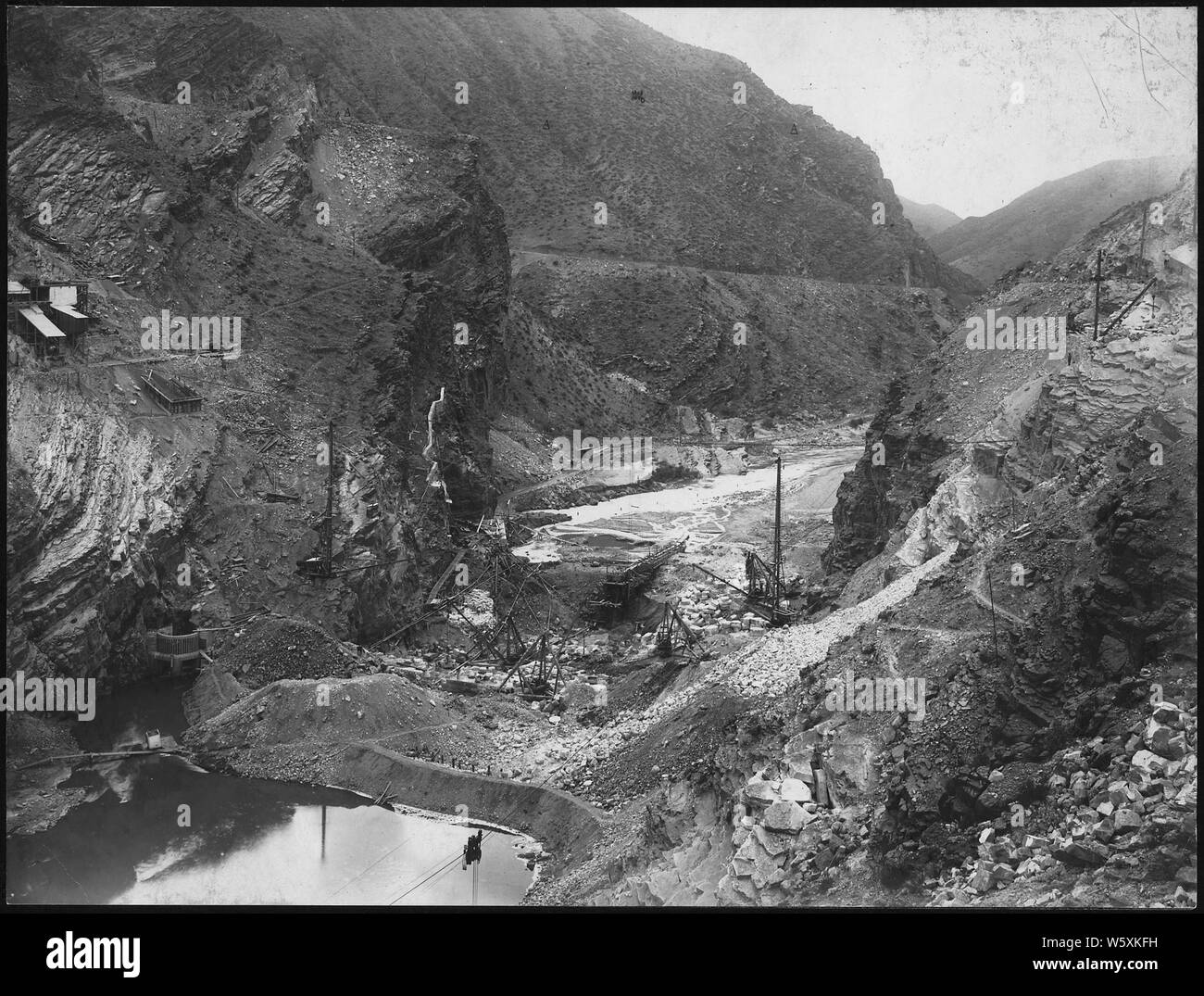 Roosevelt Dam.; Scope and content: Photograph from Volume One of a ...