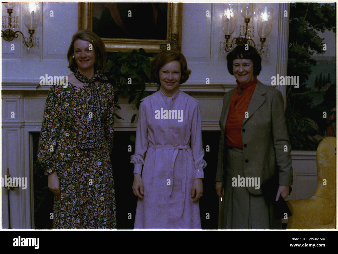 Rosalynn Carter with Mrs. James Callaghan and Mrs. Jay Stock Photo - Alamy